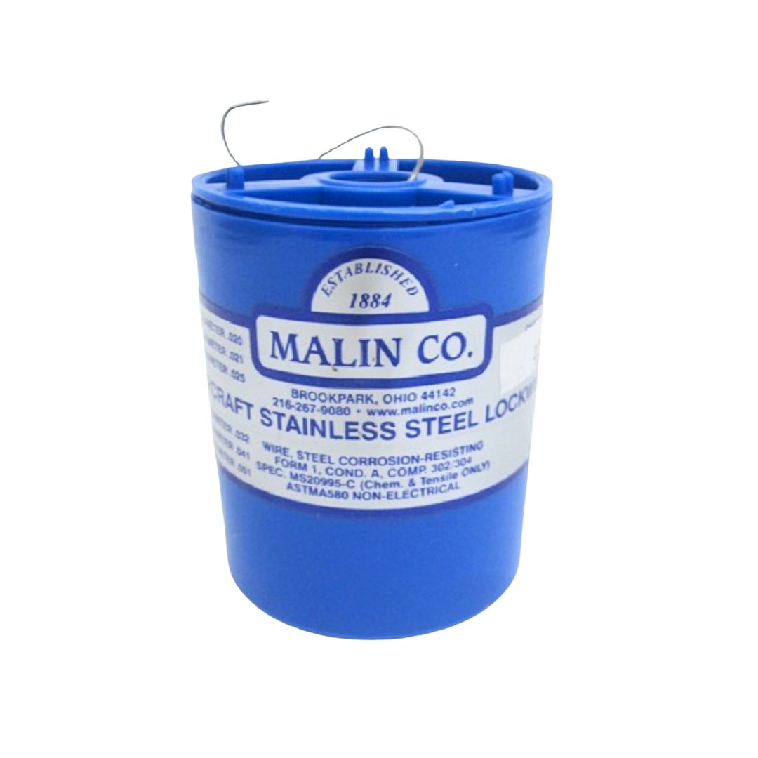 Alambre de seguridad de acero inoxidable Malin Company de 0,025″ de ...